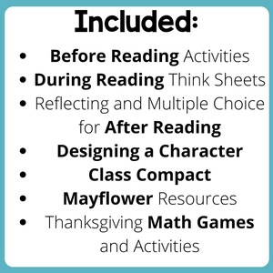 Molly's Pilgrim Thanksgiving Read Aloud & Thanksgiving Activities for ...