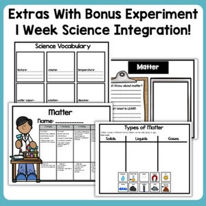 States of Matter - Reading Passages, Comprehension, and Activities - Etsy