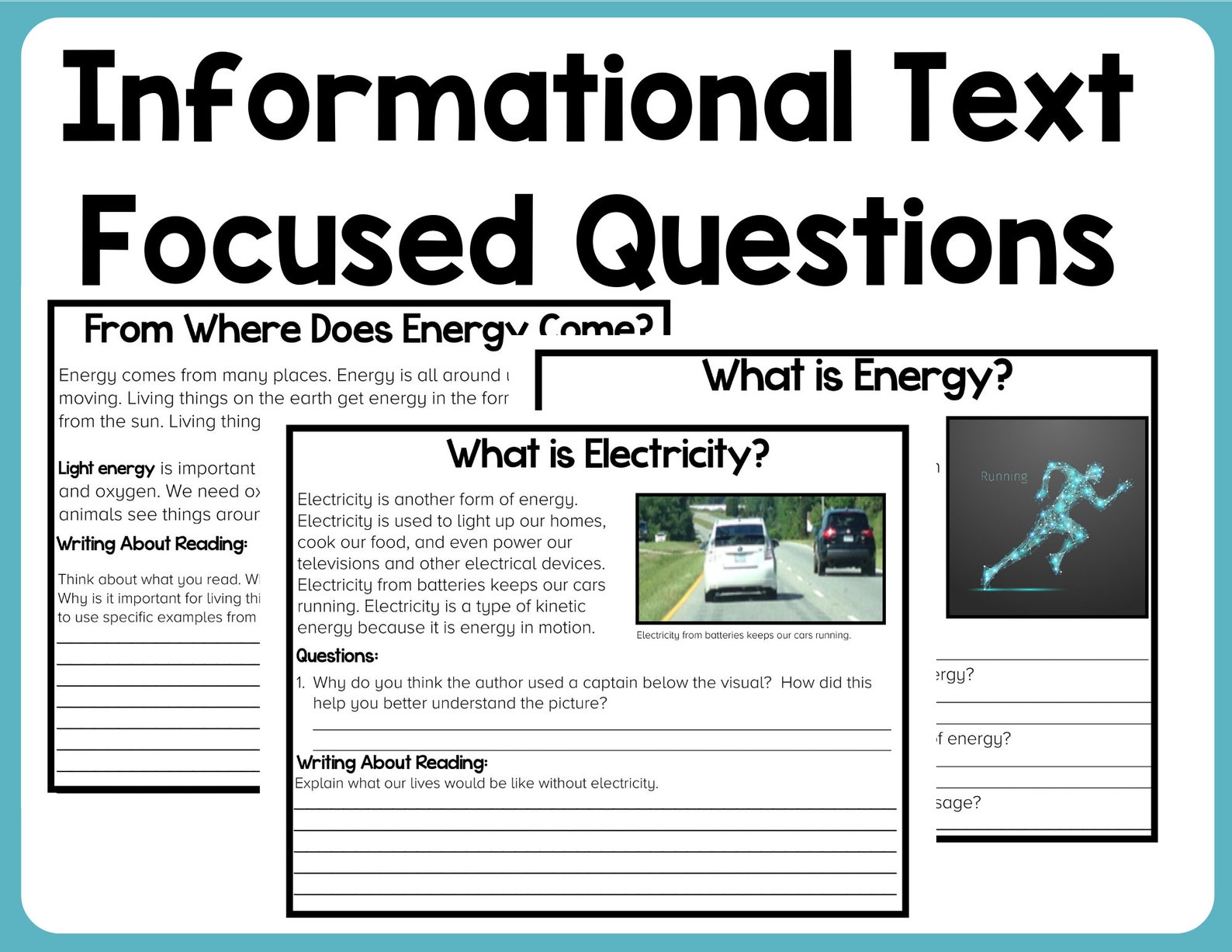 Forms of Energy Worksheet Science Reading Comprehension Passages and ...