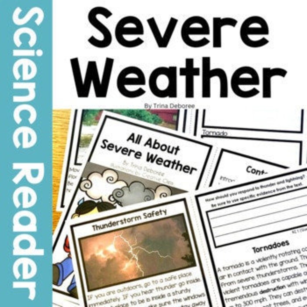 Severe Weather Reading Comprehension Worksheets for 2nd Grade - Etsy
