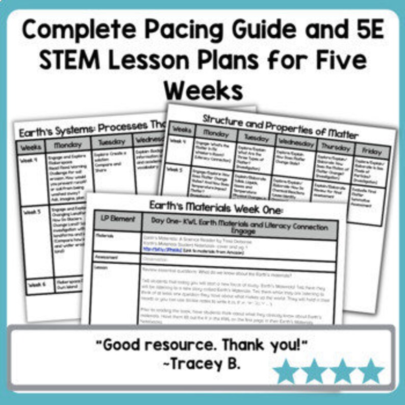 STEM Lesson Plans Unit 3 Rocks and Soil, Earth Systems, STEM Challenges ...