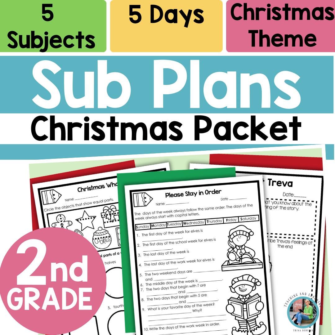 Christmas Packet and Sub Plans Christmas Activities, Opinion Writing ...