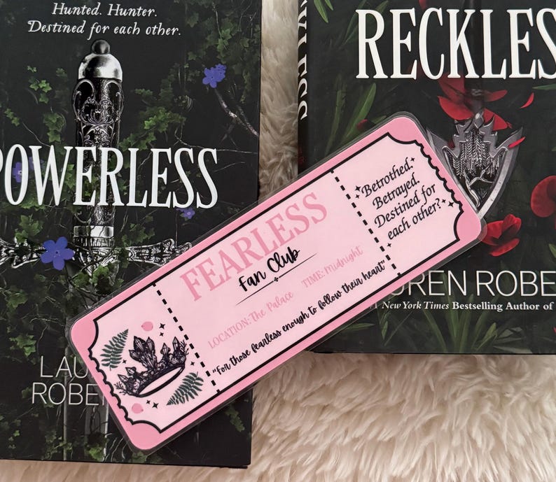Powerless - Handmade Bookmarks, Bookworm, Bookish, Reader, Gifts for ...