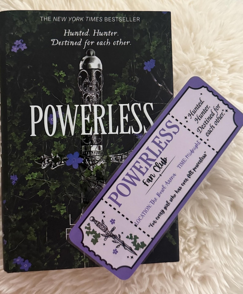 Powerless - Handmade Bookmarks, Bookworm, Bookish, Reader, Gifts for ...