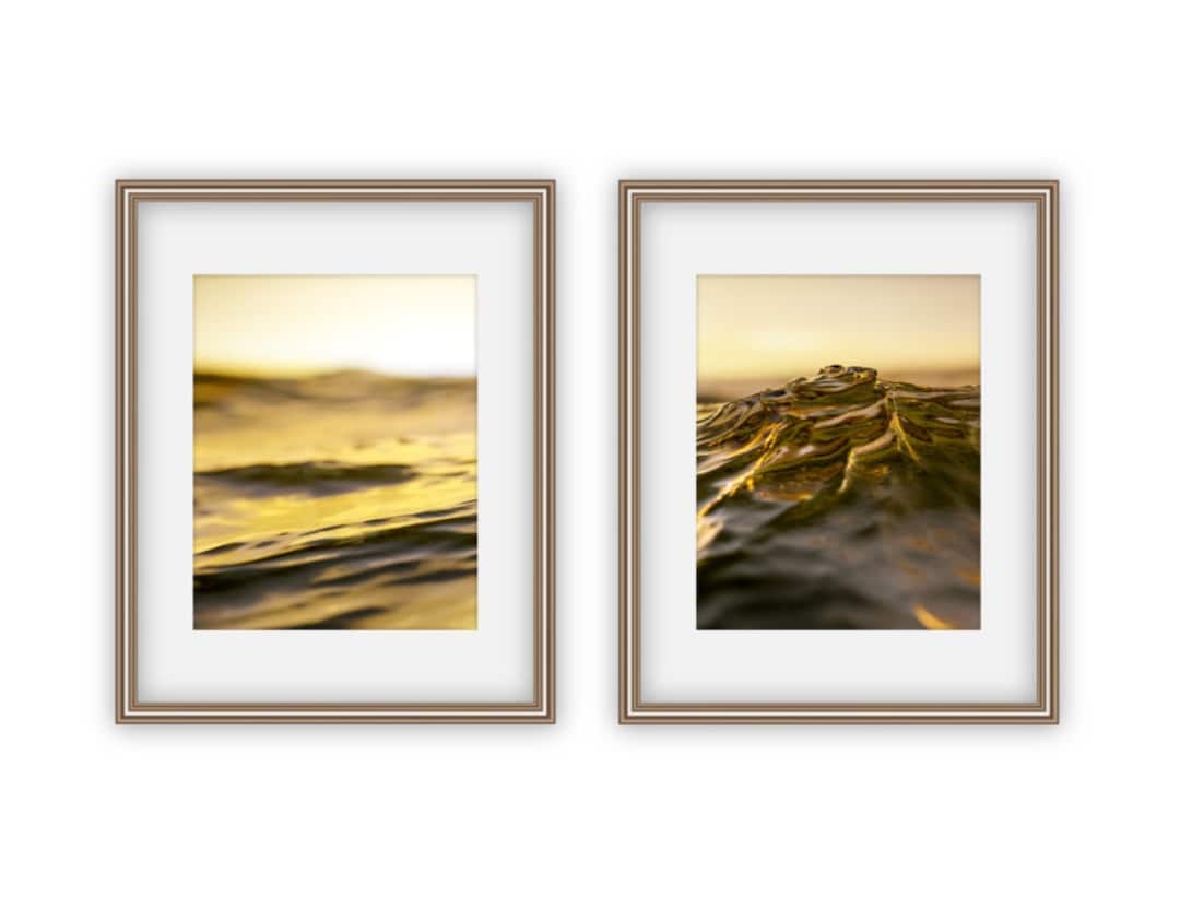 Set of 2 Dark Gold Frames on White Background - Etsy