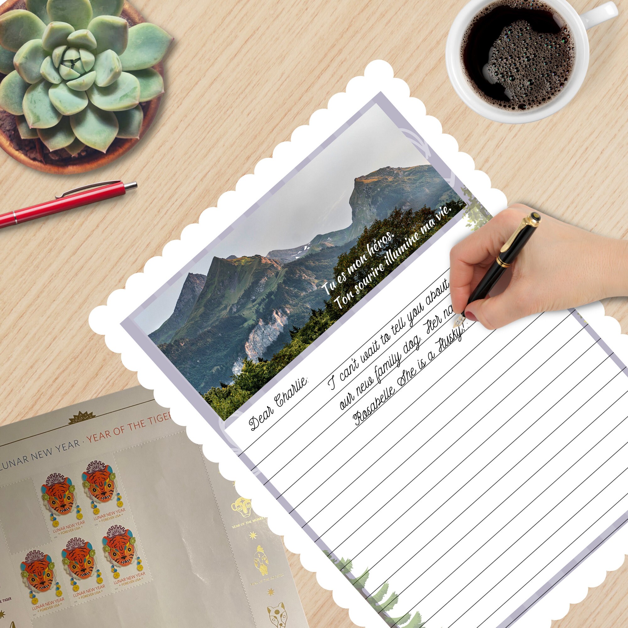 Printable Stationery Bundle, Cute Letter Writing Paper (digital ...