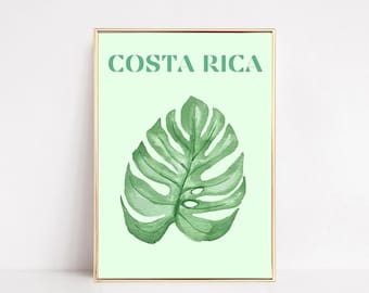 Preppy Travel Room Decor Printable Poster, Ibiza Palm Tree Wall Art ...