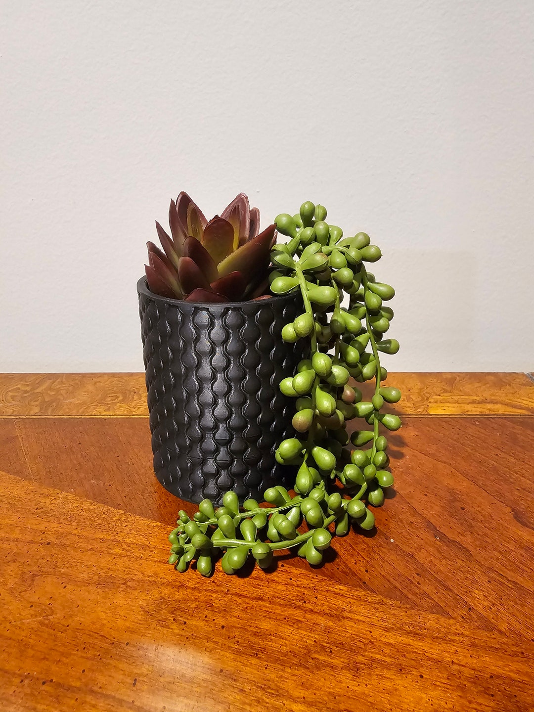 Raindrop Planter | Wall Planter With Hidden Drip Tray | Succulent Pot ...