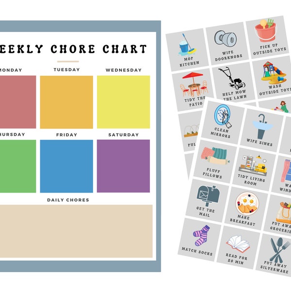 Kids Visual Options Chart - Etsy