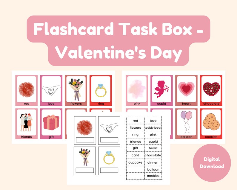 Types of Food Flash Cards Matching Activity Early Learning Literacy ...