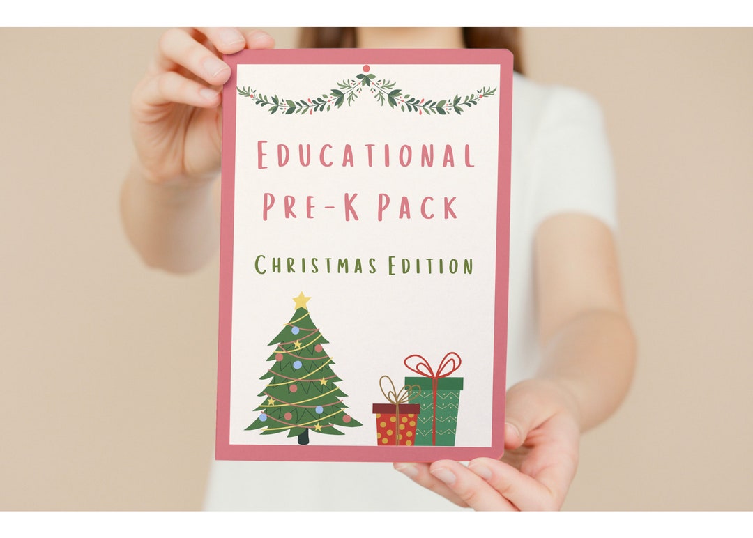 Christmas Education Homeschool Pack Kit 60 Pages Numbers Counting Math ...