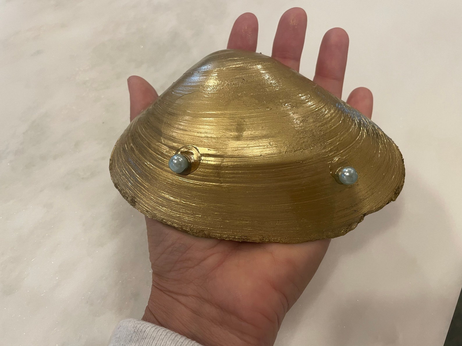 HANDMADE Snowman Decoupage Clam Shell Trinket Dish - Etsy