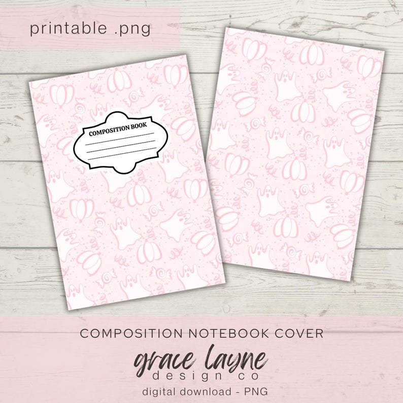 Printable Composition Notebook Cover PNG Back to School Personal ...