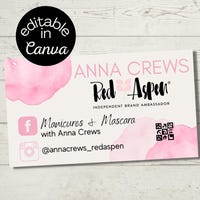Red Aspen Dash Sizing Card With Instructions, Digital Download ...