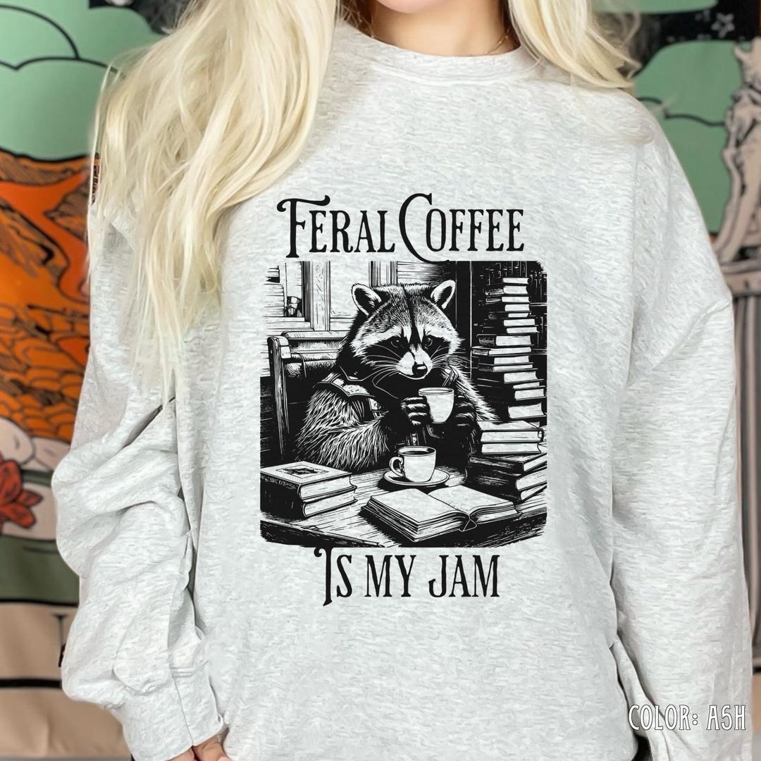 Feral Coffee Police Detective Office Sweatshirt, Workmate Office ...