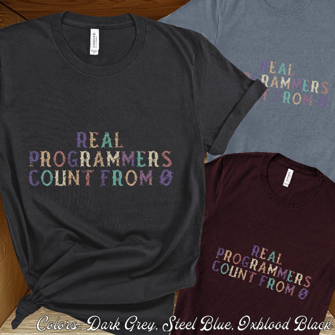 Real Programmers Zero Based, Egirl T-shirt, Coding Humor Shirt, Python ...