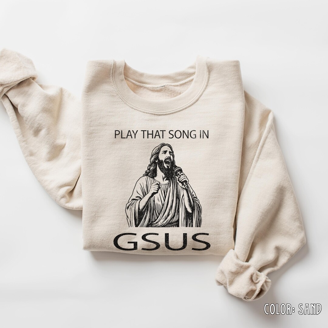 GSUS Chord Jesus Meme Christian Musician Sweatshirt, Jesus Gift Women, Cool Jesus Tshirt, Godly ...