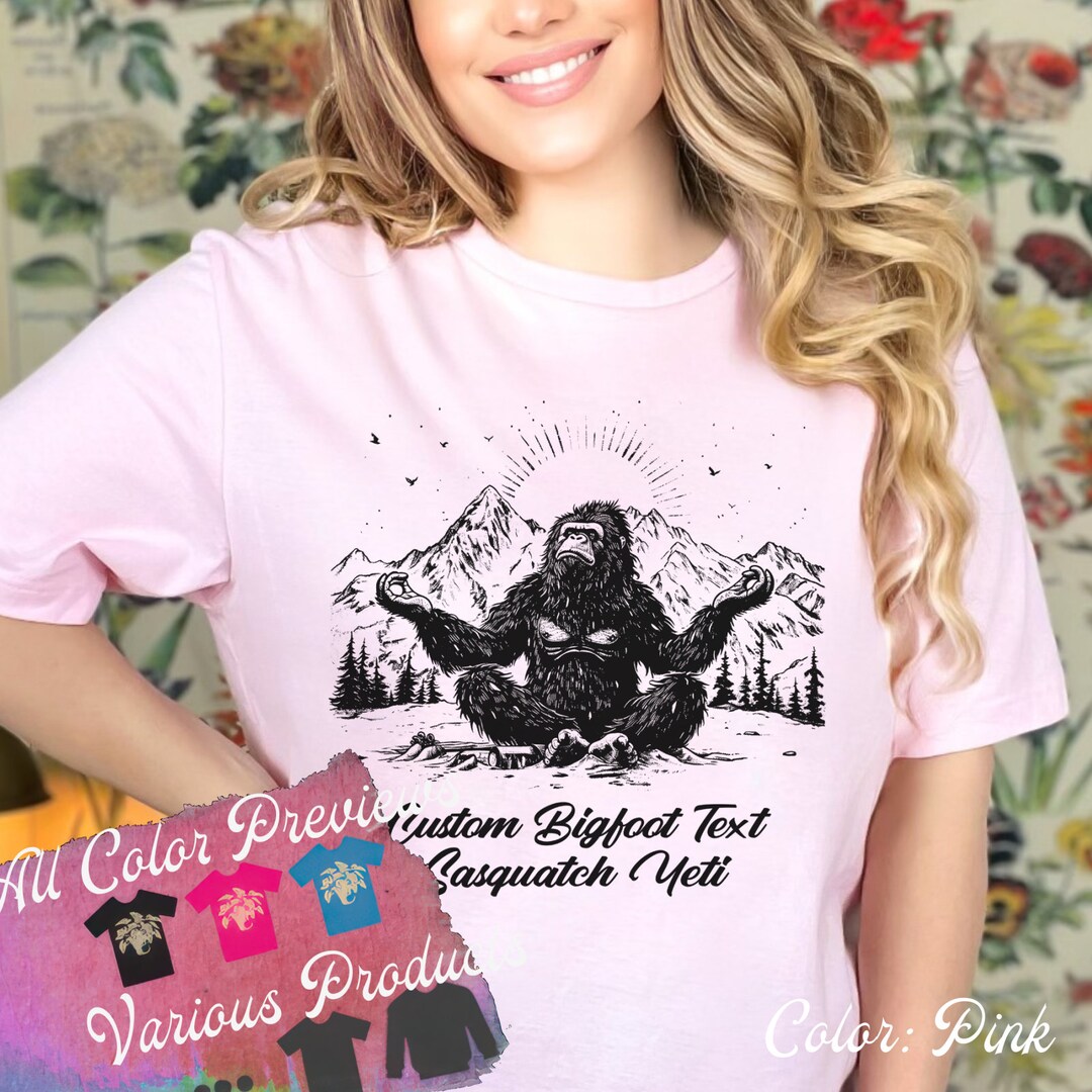 Yeti Mount Everest Meditation Shirt, Funny Yoga Shirt, Shirt for ...