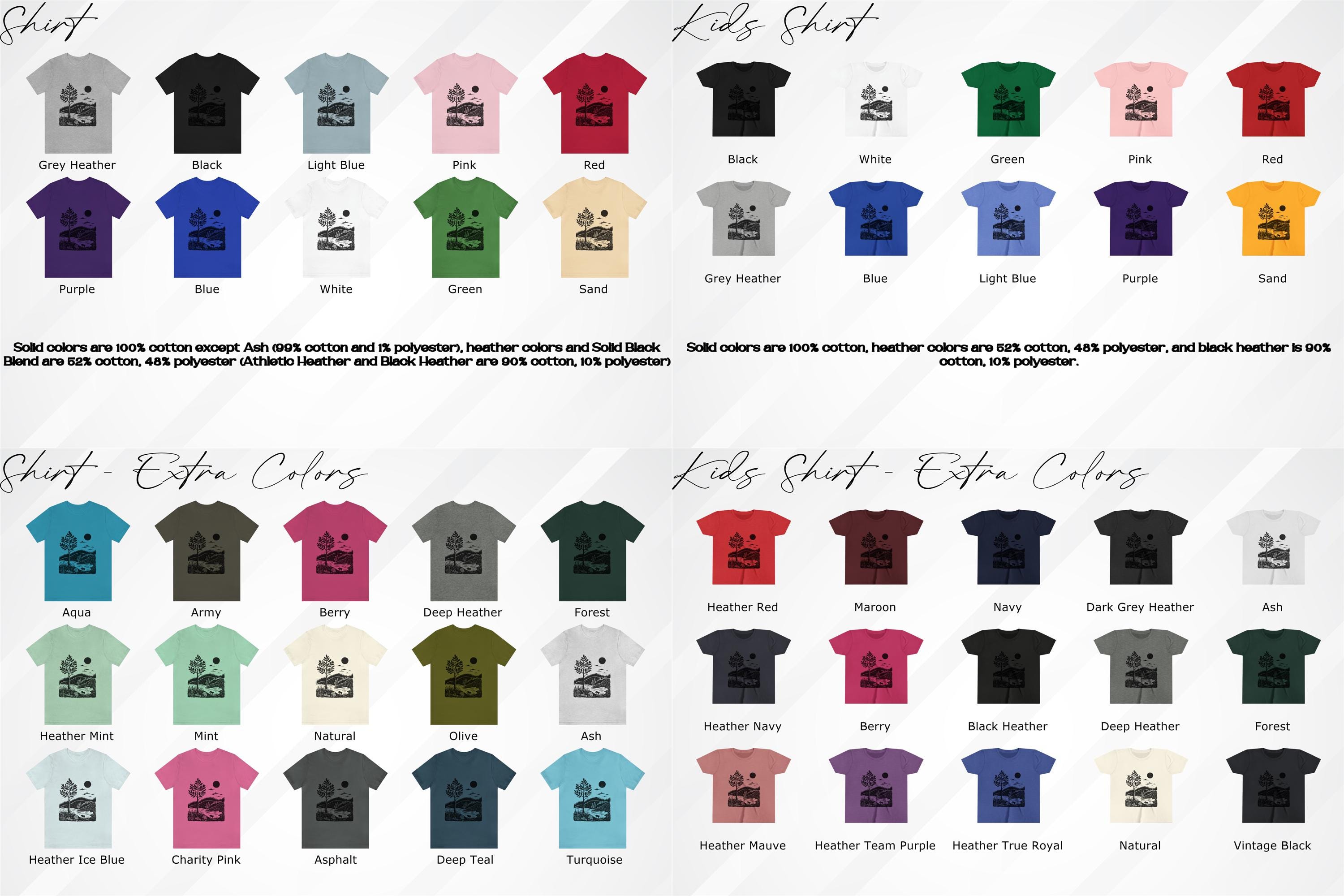 Classic Landscape, Block Print Shirt, Naturelover Gift, Woodcut Linocut ...