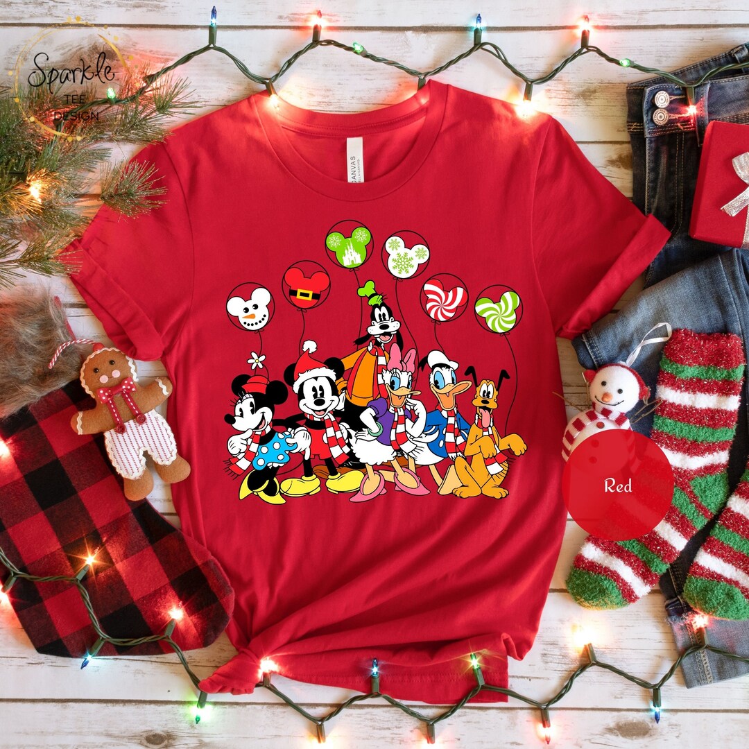 Disney Mickey and Friends Christmas Shirt Funny Mickey Xmas - Etsy