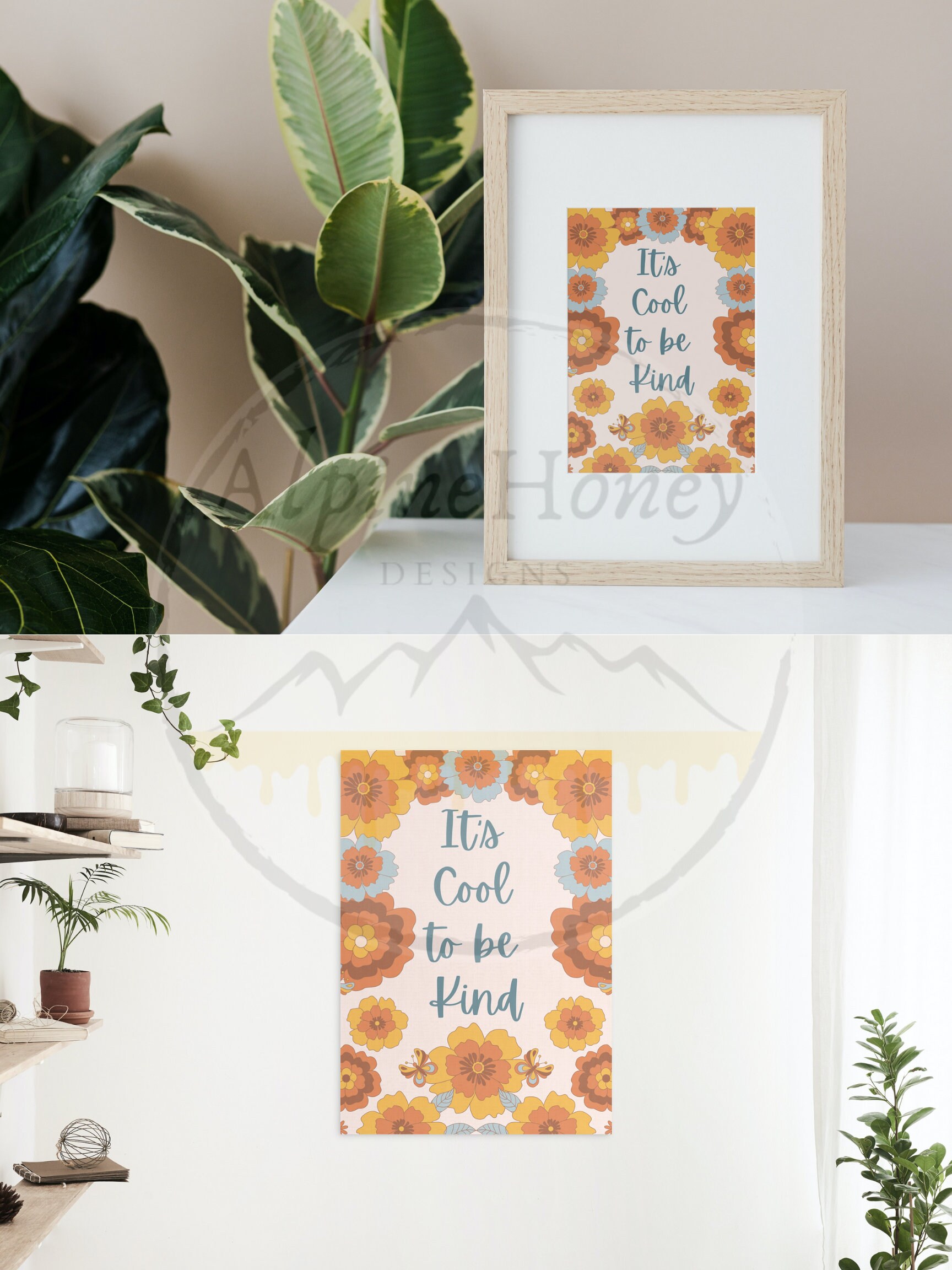 It's Cool to Be Kind Printable Digital Poster Wall Decor Wall Art Print ...