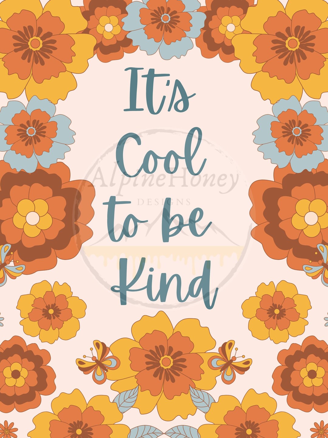 It's Cool to Be Kind Printable Digital Poster Wall Decor Wall Art Print ...