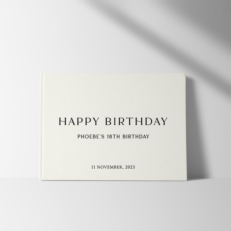 Birthday Guest Book | Personalised Guest Book | Custom Guest Book ...