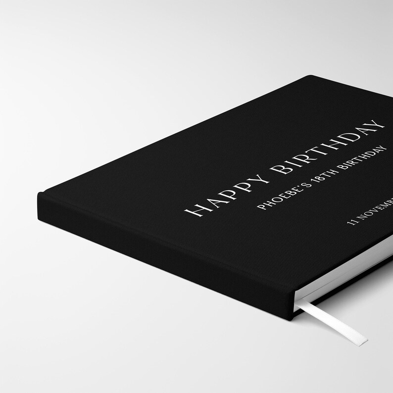 Birthday Guest Book | Personalised Guest Book | Custom Guest Book ...