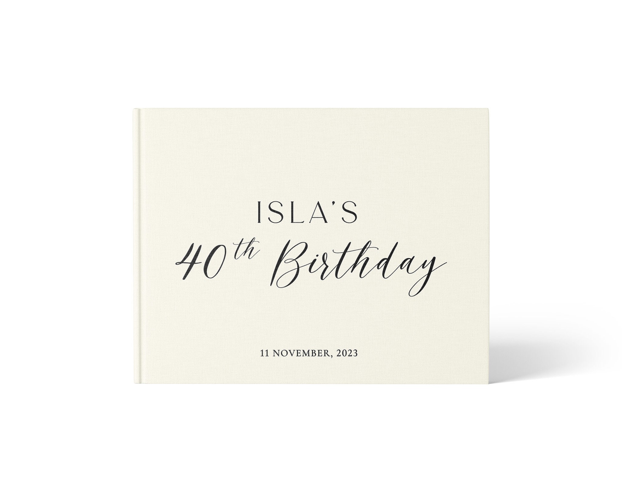 Birthday Guest Book Birthday Gift 40th Birthday Birthday Book ...