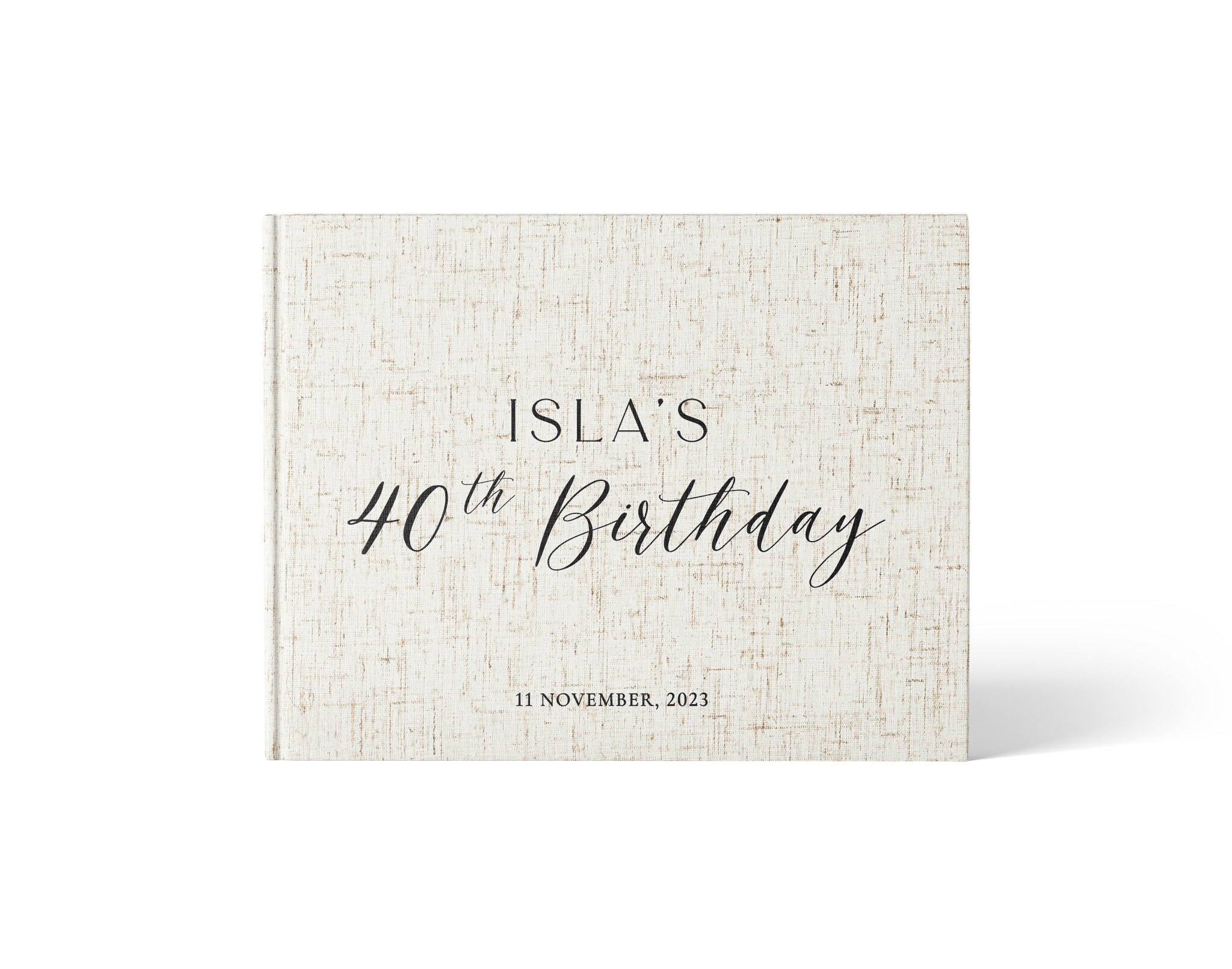 Birthday Guest Book Birthday Gift 40th Birthday Birthday Book ...