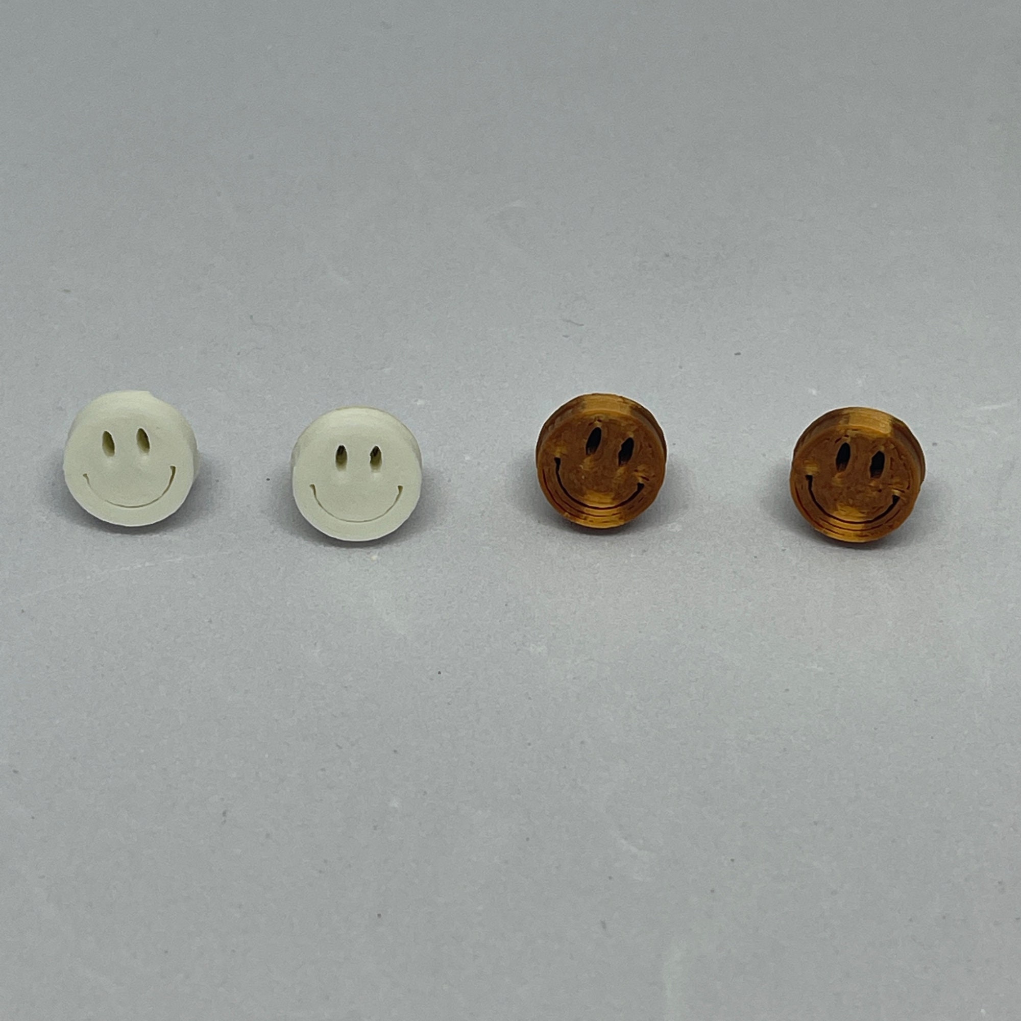 Super Cute Smiley Studs 3D Printed Earrings Sustainable Jewelry - Etsy