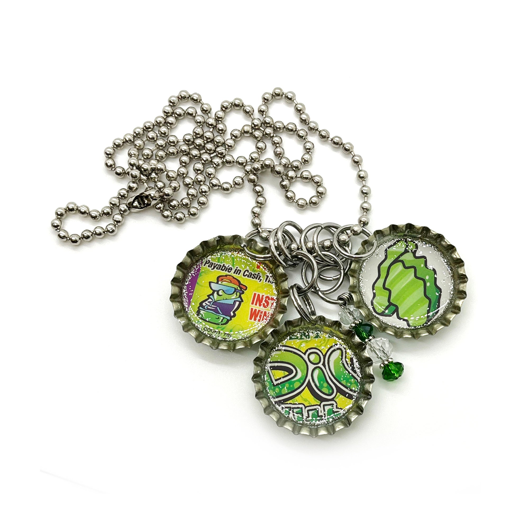 BINGO Dill Pickle Themed Bingo Pull Tab Ticket Necklace OR - Etsy