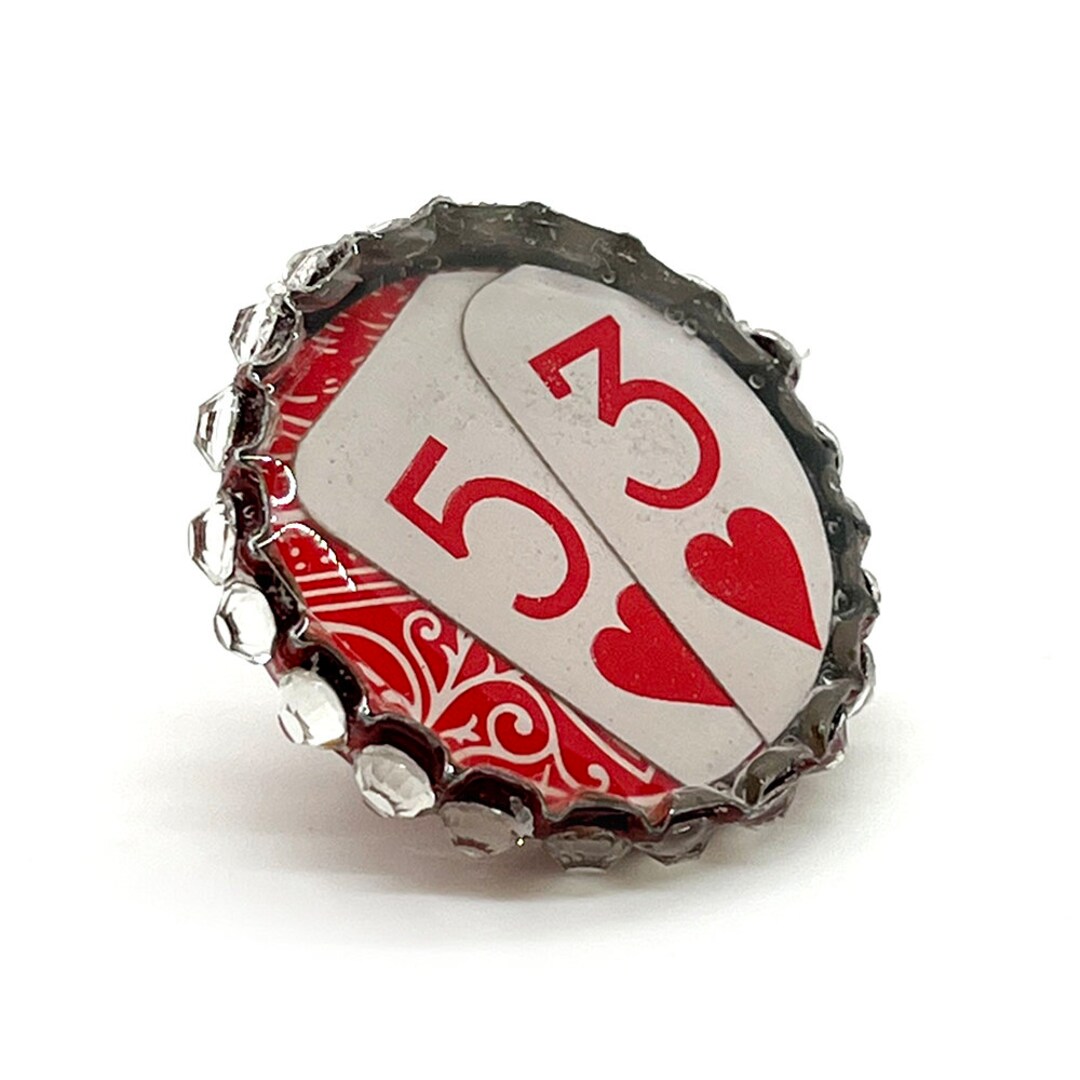 Customized Playing Card Brooch Pin With Choice of Cards - Made With ...