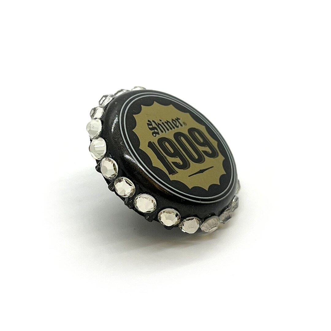 Western Hat Pin / Bottle Cap and Rhinestones / Cowgirl / Cowboy Hat Pin ...