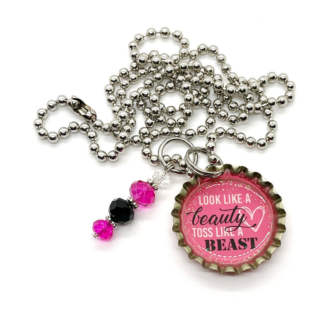 Pink and Black "look Like A Beauty, Toss Like A Beast" Color Guard ...