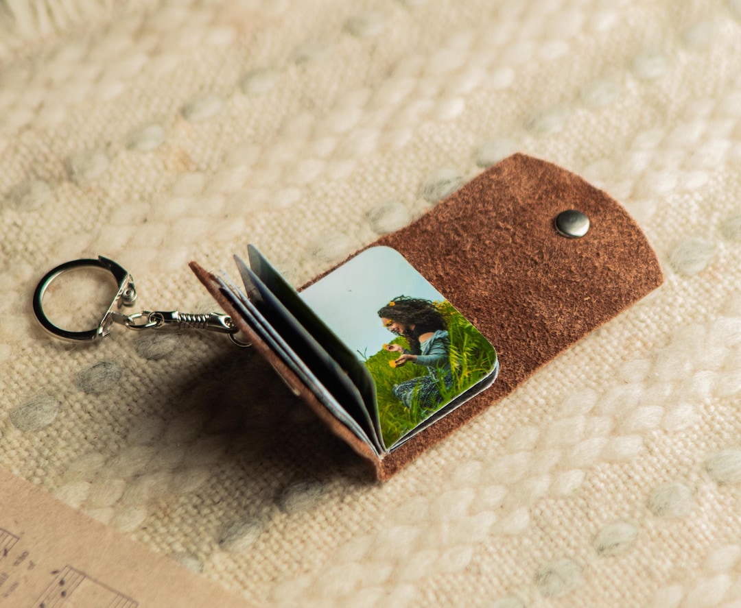 Photobook Keychain, Photo Keychain, Small Photo Album Keychain, Picture ...