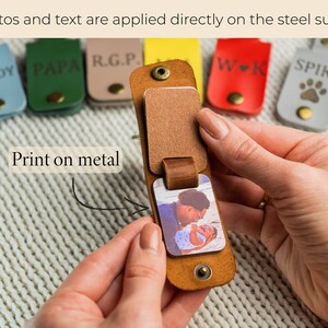 Pregnancy Picture Keychain, Leather Key Fob, Baby Memory Keepsake Gift ...