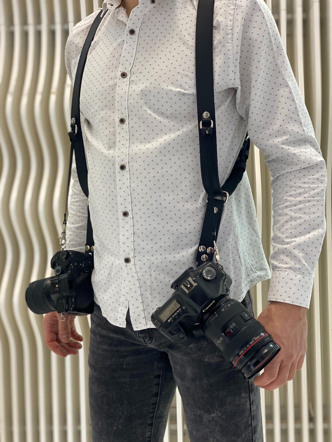 Engraved Leather Camera Harness, Monogrammed Camera Harness With ...