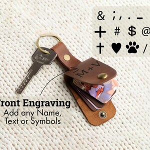 Pregnancy Picture Keychain, Leather Key Fob, Baby Memory Keepsake Gift ...