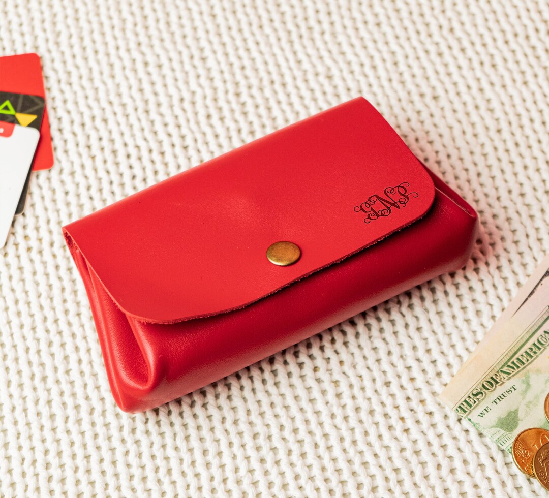 Coin Purse Wallet Womens Wallet Engraved Soft Leather Wallet Ladies Leather Wallet Purse