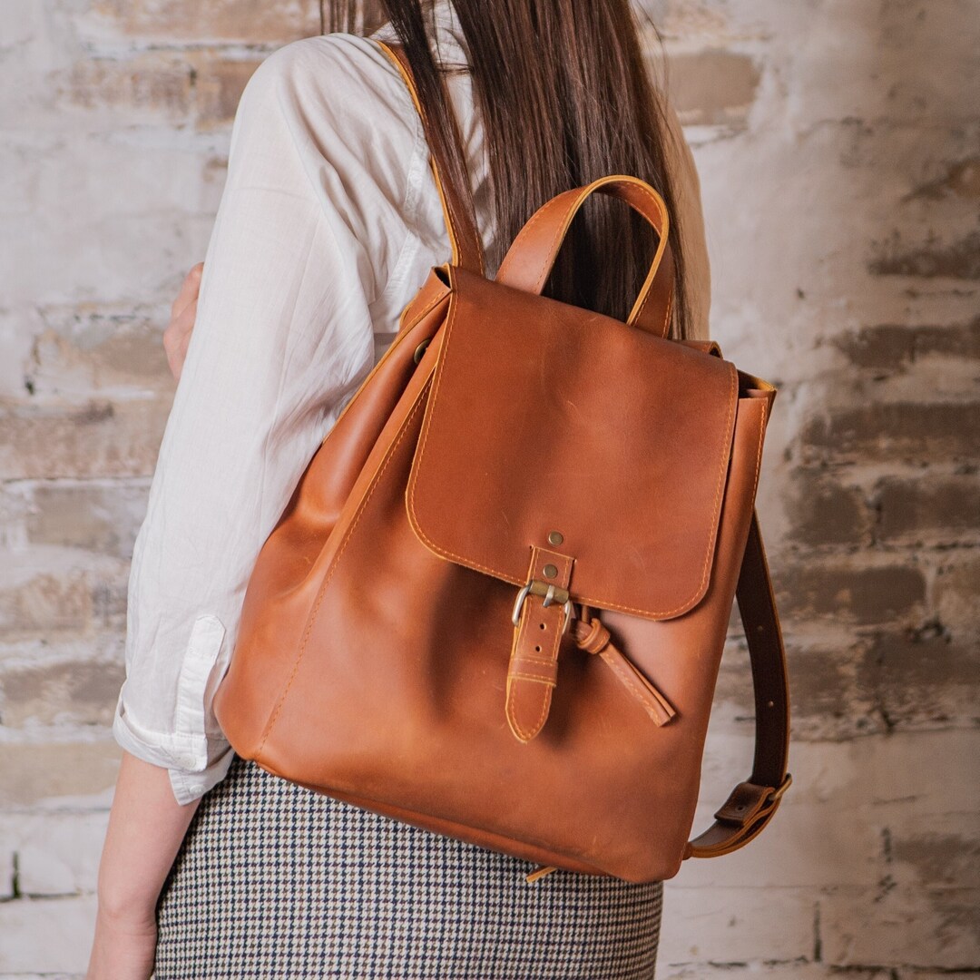 Leather Backpack Purse for Women, Small Backpack, Gift for Her, Laptop ...