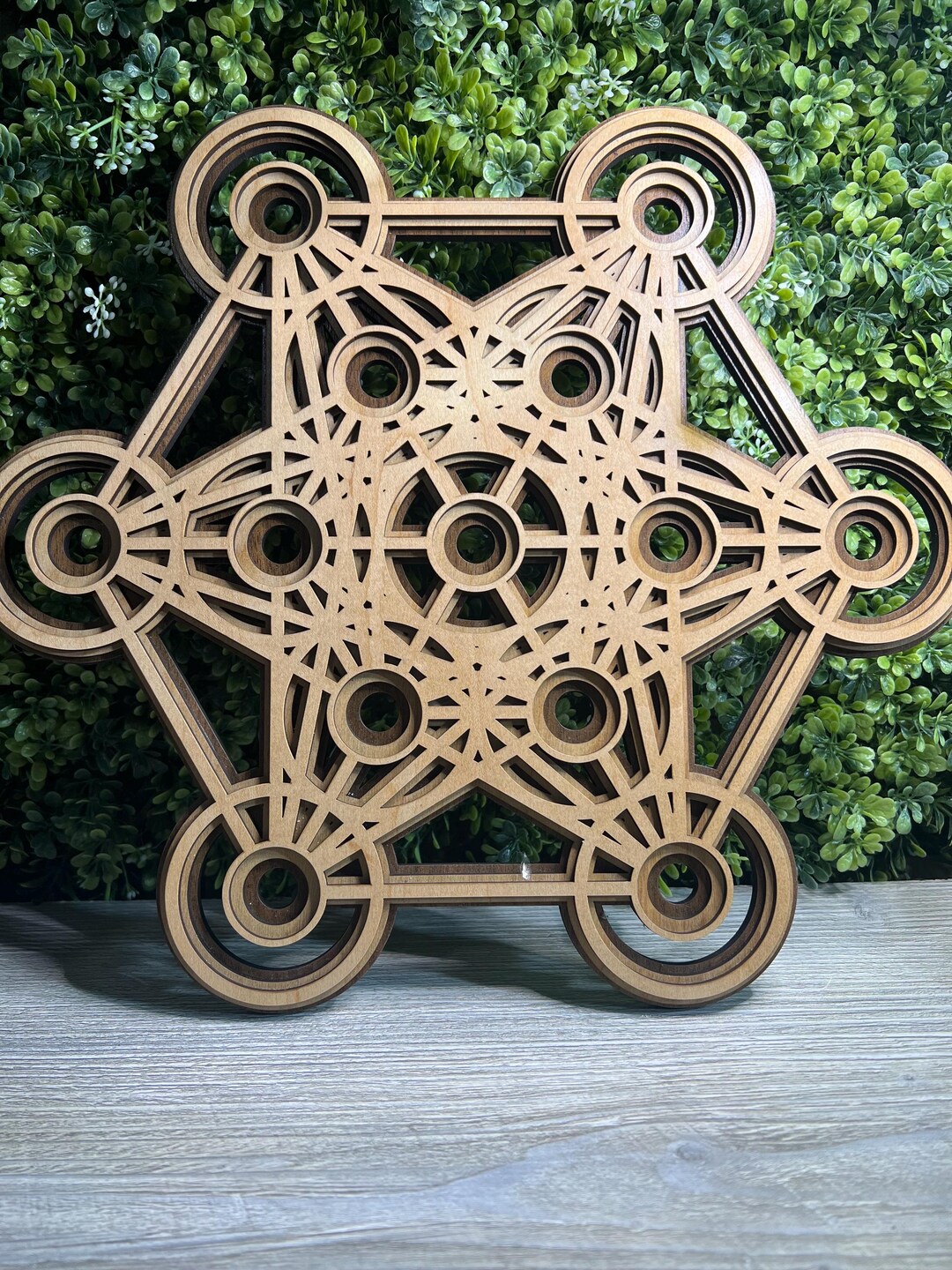 Metatron's Cube 3 Layer Multiple Sphere Stand, Holds “13” Spheres in ...