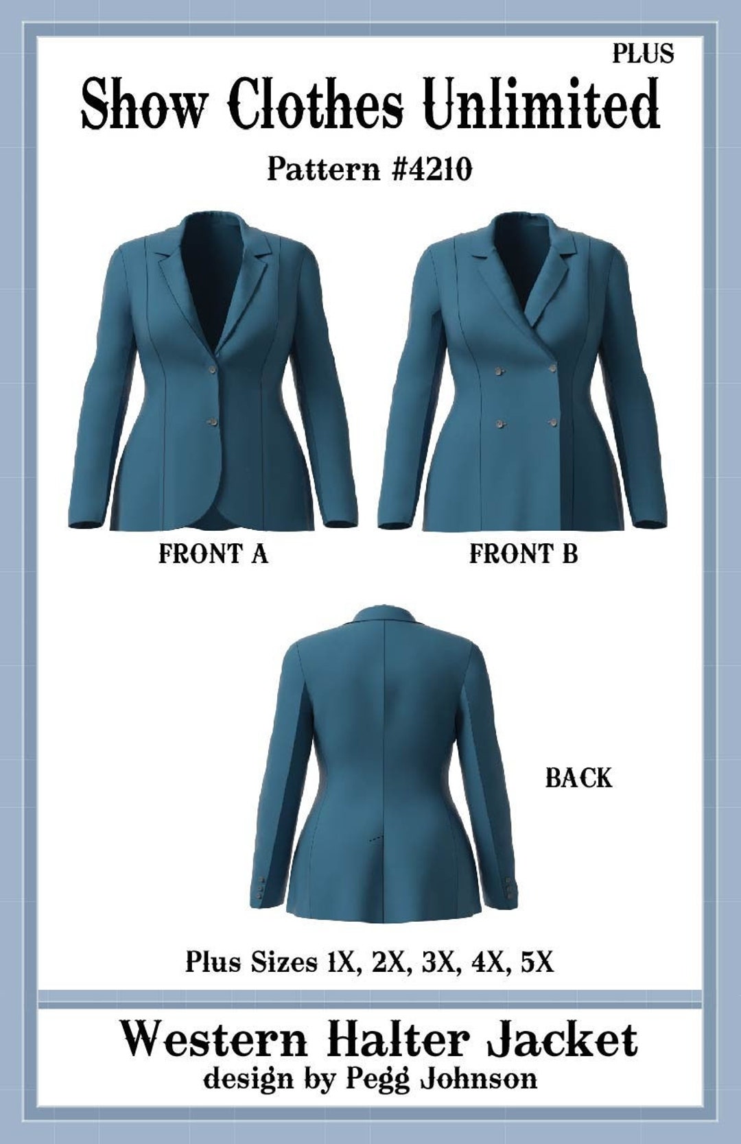 4210 PDF Western Halter Jacket by Show Clothes Unlimited, Princess ...