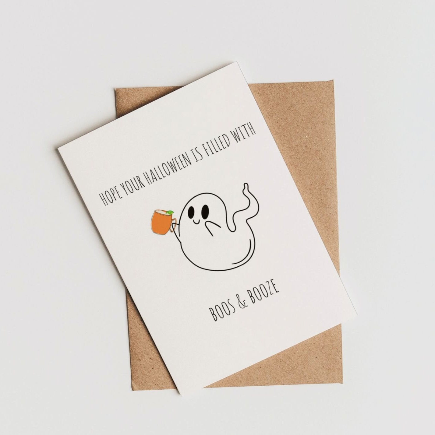 Funny Printable Halloween Card. Funny Halloween Card. Digital Download ...