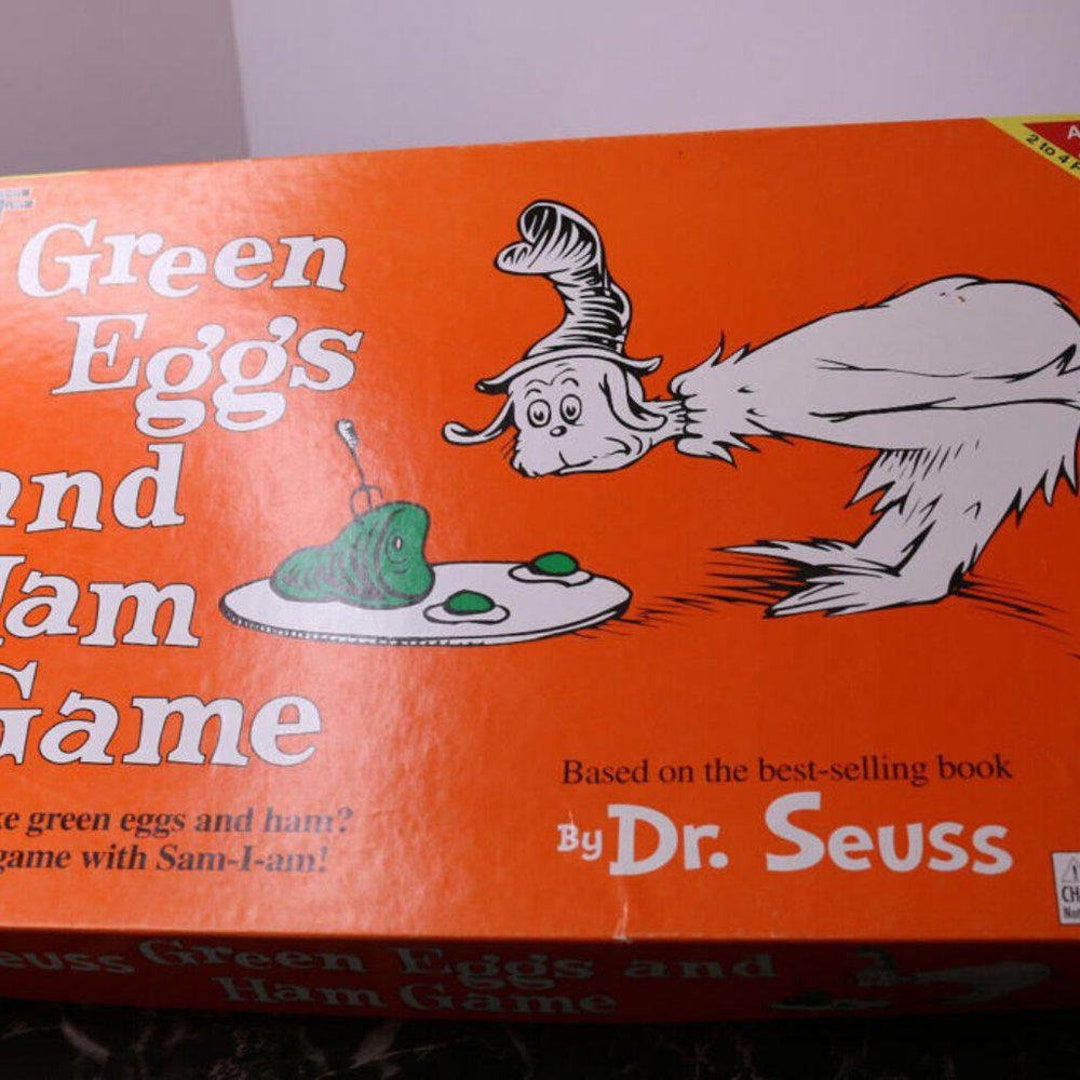 VTG Dr. Seuss Green Eggs and Ham Board Game 1996 Complete Beginner ...