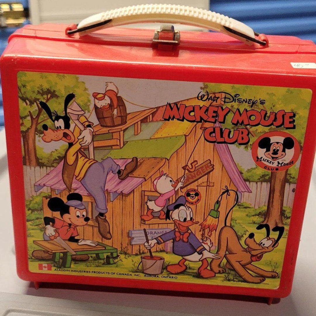 Walt Disney's Mickey Mouse Club Lunch Box Plastic Hard Tof - Etsy Canada