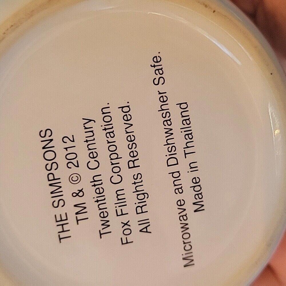 Universal Studios Exclusive the Simpsons White Ceramic Homer - Etsy