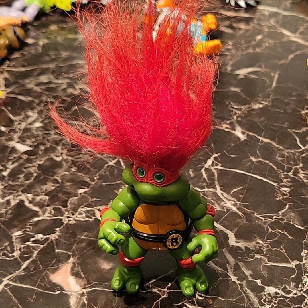 1993 Vintage Teenage Mutant Ninja Turtle Raphael Troll Doll - Etsy