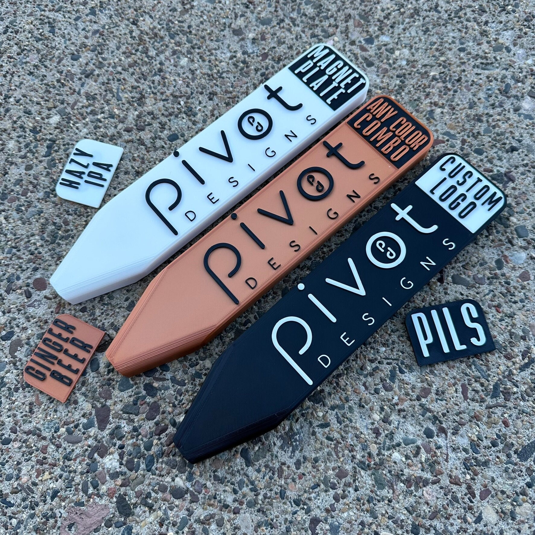 Custom Logo Tap Handle Removable Label Plate High Contrast Any Color ...