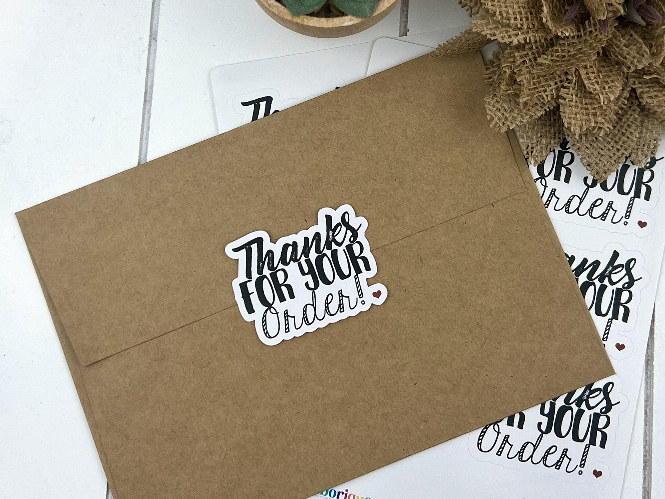 Shipping Stickers for Your Packaging : Thank You for Your Order Sticker ...
